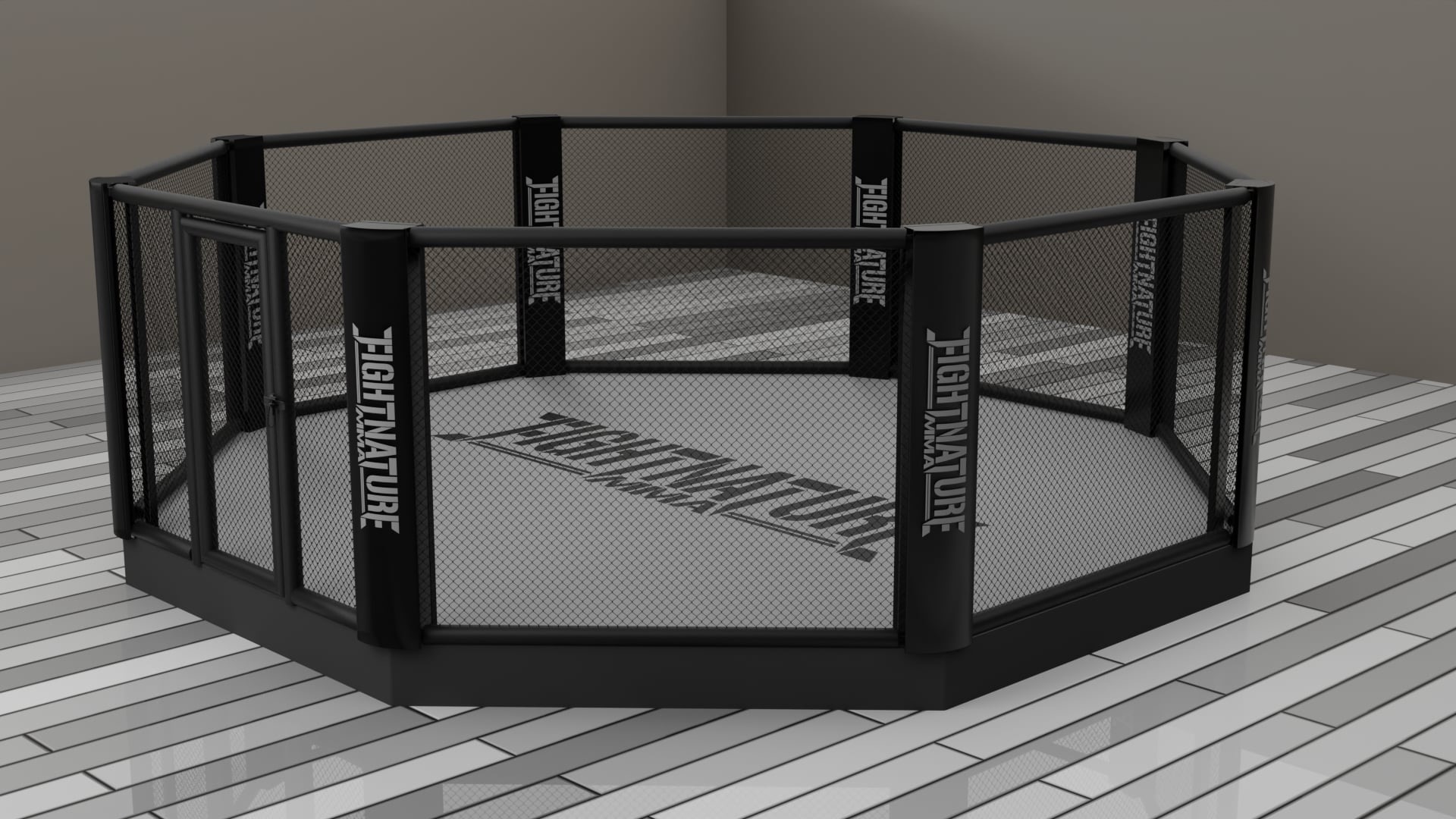 FIGHTNATURE MMA cage with platform, MMA cage