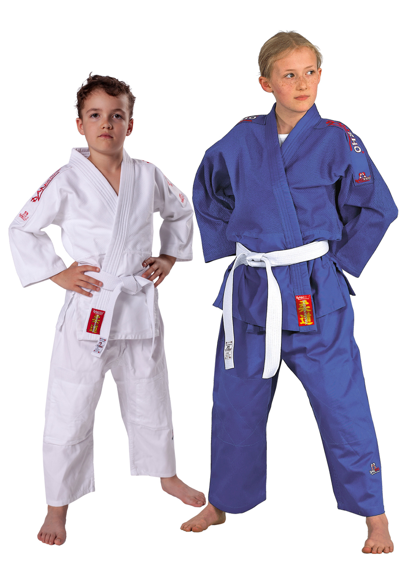 DANRHO Kid's Judo Uniform Yamanashi with shoulder stripes